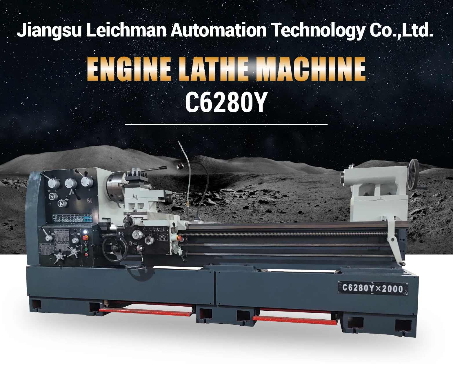 Metal Parallel Lathe C6280Y - Versatile, Easy-to-Operate Metalworking ...