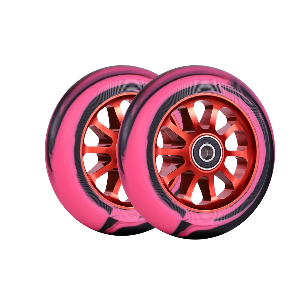 130mm Pro Scooter Wheels With Alloy Metal Core For Two Wheels Stunt ...