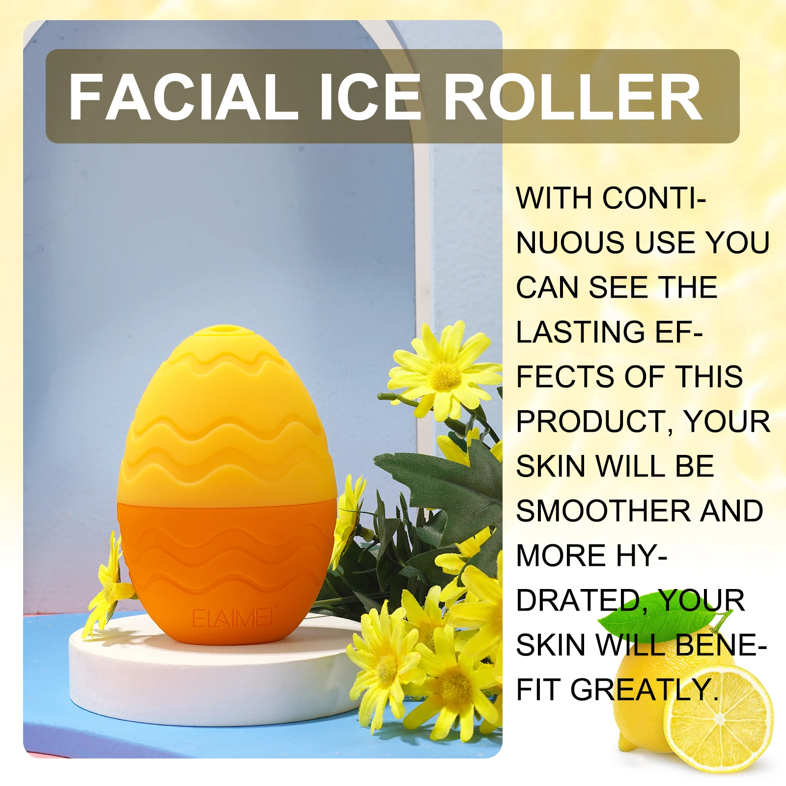 Custom Logo Ice Facial Roller Face Sculpting Tool Body Eyes Face Roller ...