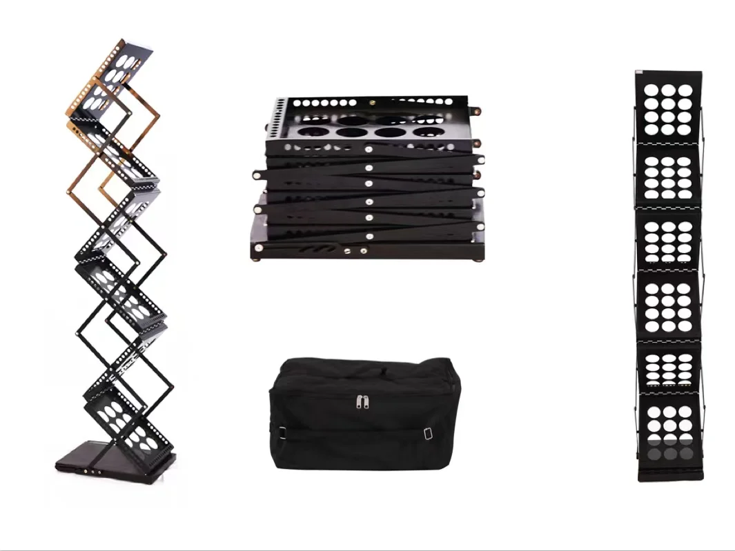 Classic Floor-Standing Metal Catalog Holder - Durable & Versatile