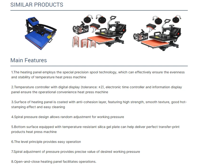 Digital Sublimation Heat Press Machine - Industrial Quality