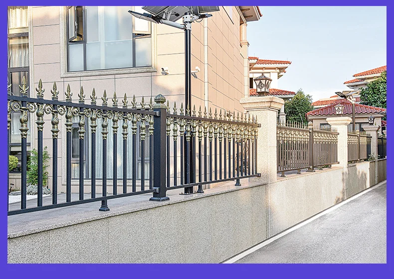 Zinc Steel Frame Metal Fence Panel Made in China for Villa Garden ...