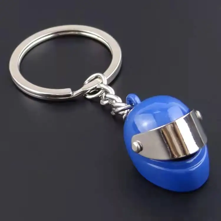 Personality Motorcycle Helmet Keychain Keychain Charm Custom Metal ...