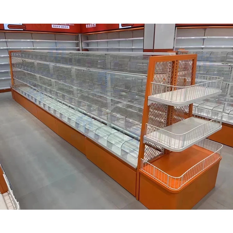 Snack Rack Supermarket Candy Store Display Shelves Acrylic Candy ...