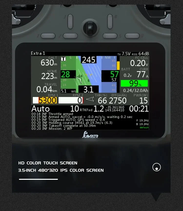 Jumper T15 Hall Sensor Color Screen FPV Radio Controller