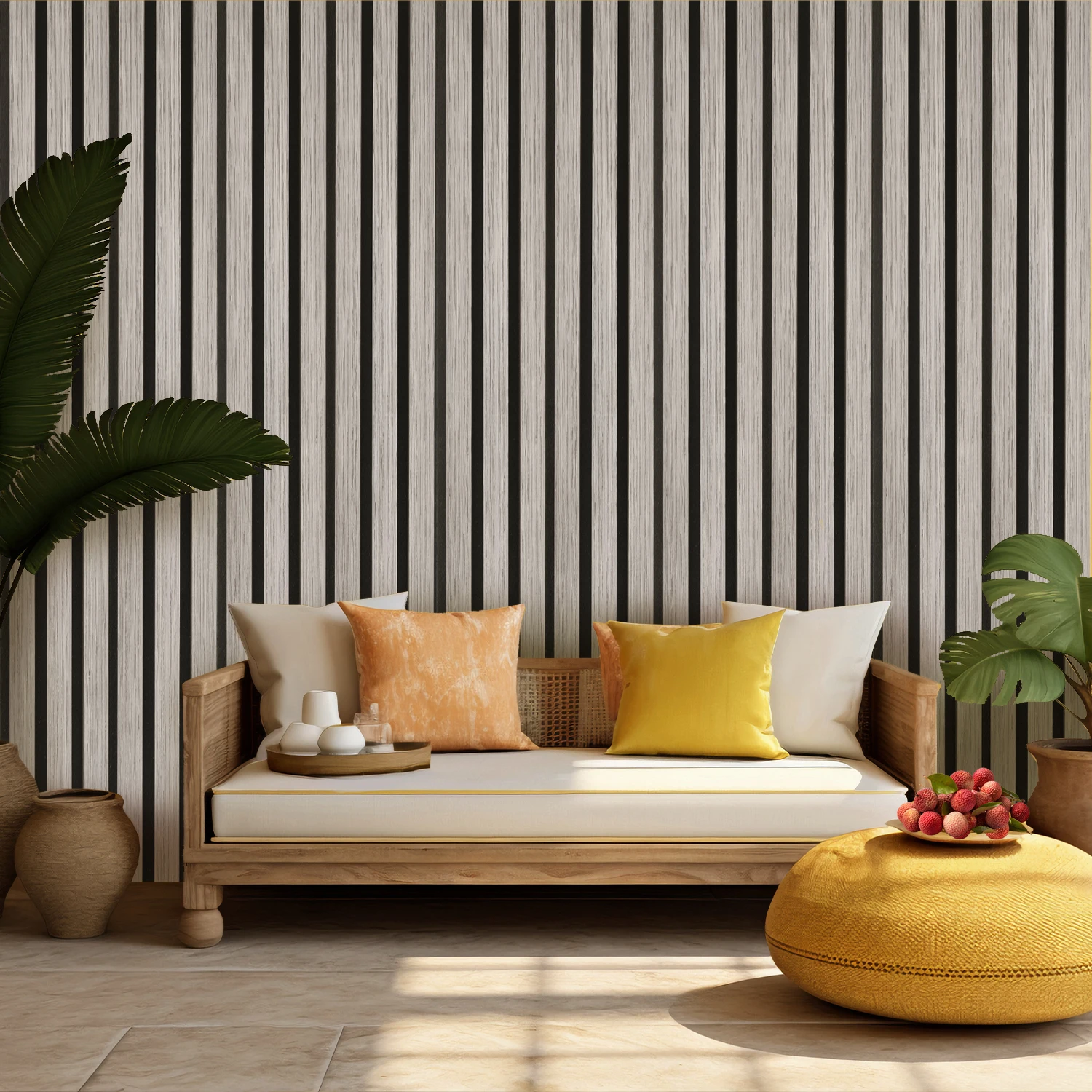 Customized Light Grey Mdf Acoustic Wall Panels With Wood Slats - Oem