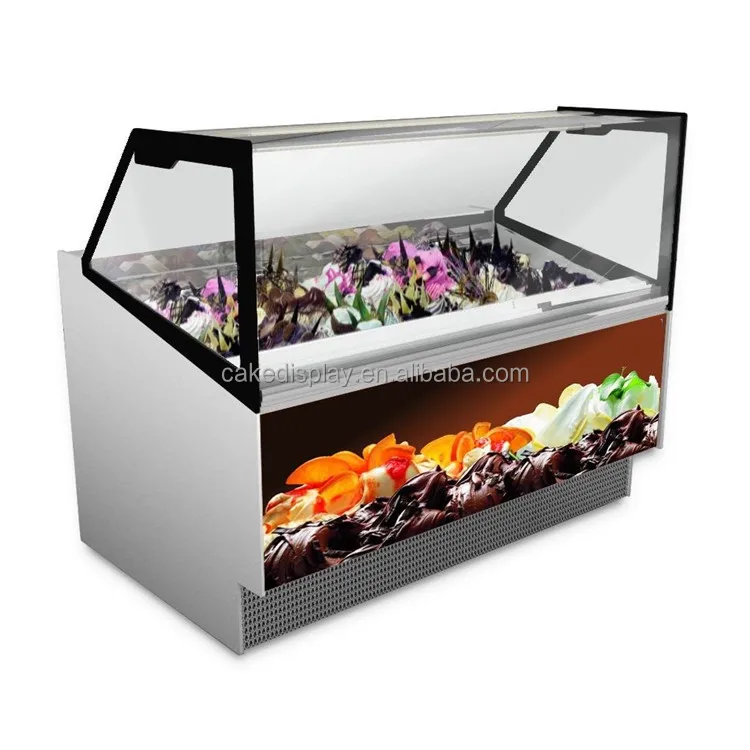 18 Pans Italian Design Popsicle Gelato Ice Cream Showcase