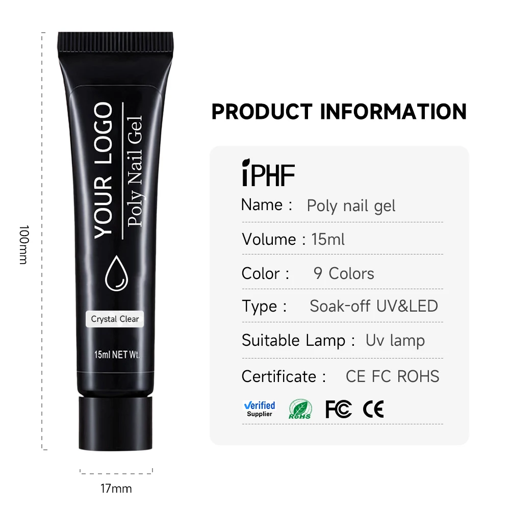 2024 Peach Fuzz 15g Uv Soft Gel Builder Construction Poly Gel ...