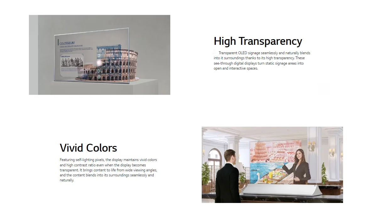 Customized Transparent Oled Touch Digital Signage And Displays ...