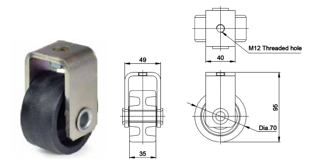 Good Sale Iron Caster Customized Transformer Roller Cast Wheel ...