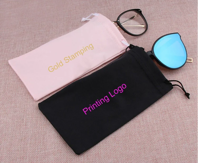 Sunglasses Microfiber Pouch Pink Felt Sunglasses Packaging Bags ...