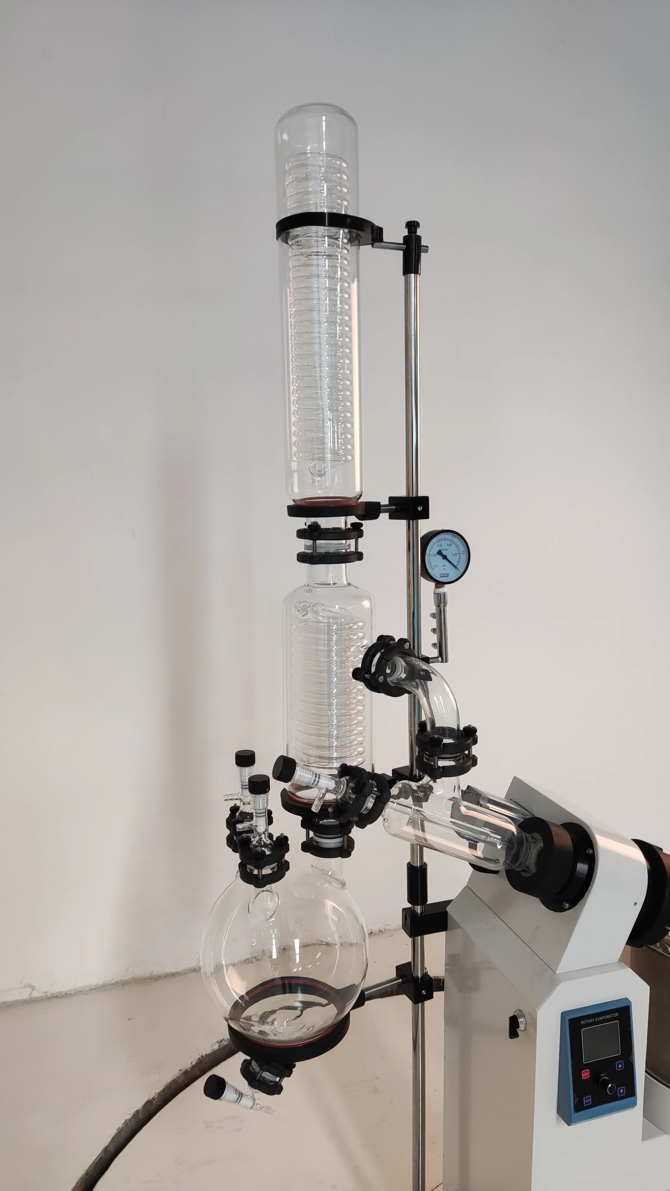 Lab Essential Oil Extraction 50L Dual Receiving Flask Vacuum Rotary ...