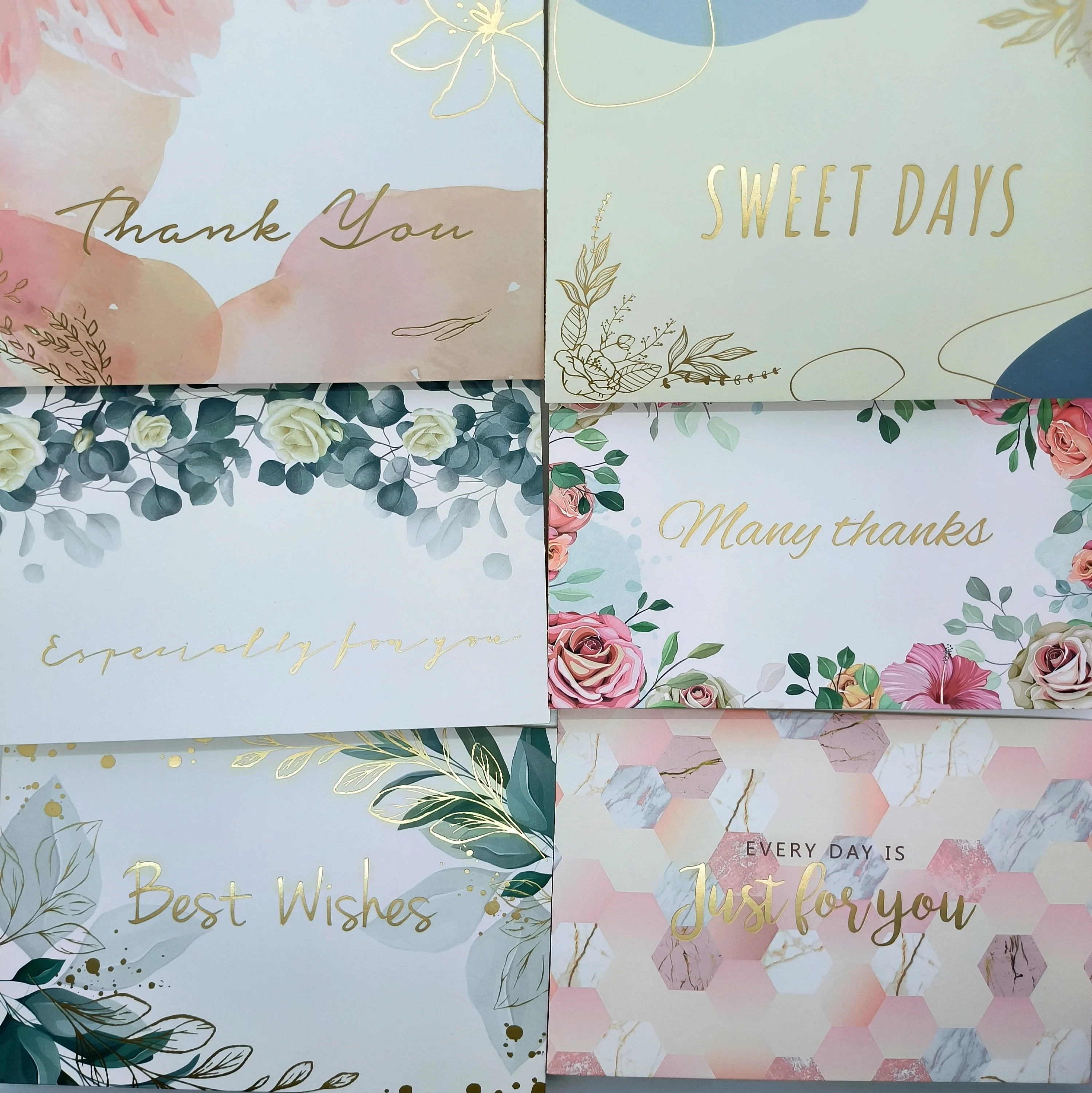 Custom Color White Paper Insert Card Greeting Thank You Card Greeting ...