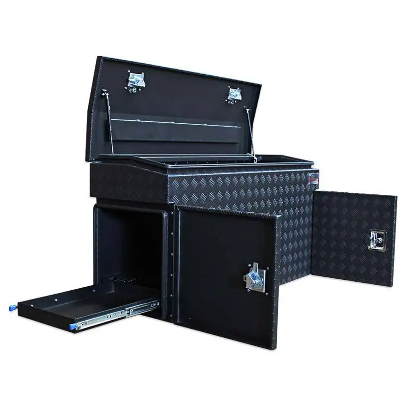 Modern Aluminium Trailer Caravan Toolbox with Sliding Canopy