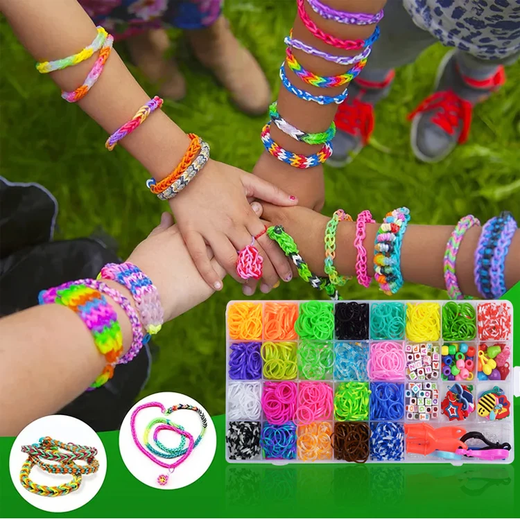 Rainbow Loom Bands Rubber - DIY Bracelets for Kids