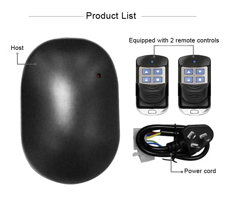 Garage Door Tubular Motor Controller Receiver 433mhz Learning Type ...