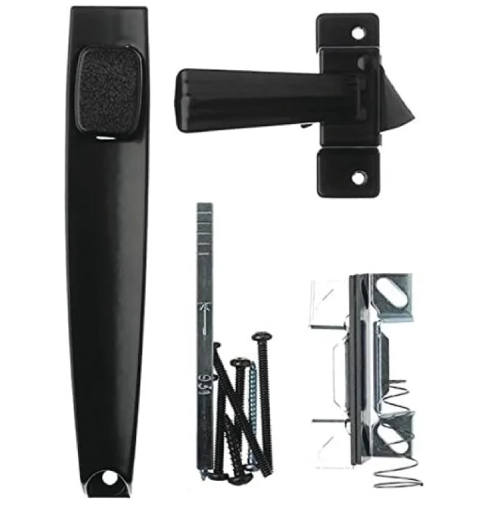 Tie Down Push Button Door Latch For Screen And Storm Doors,Black - Buy ...