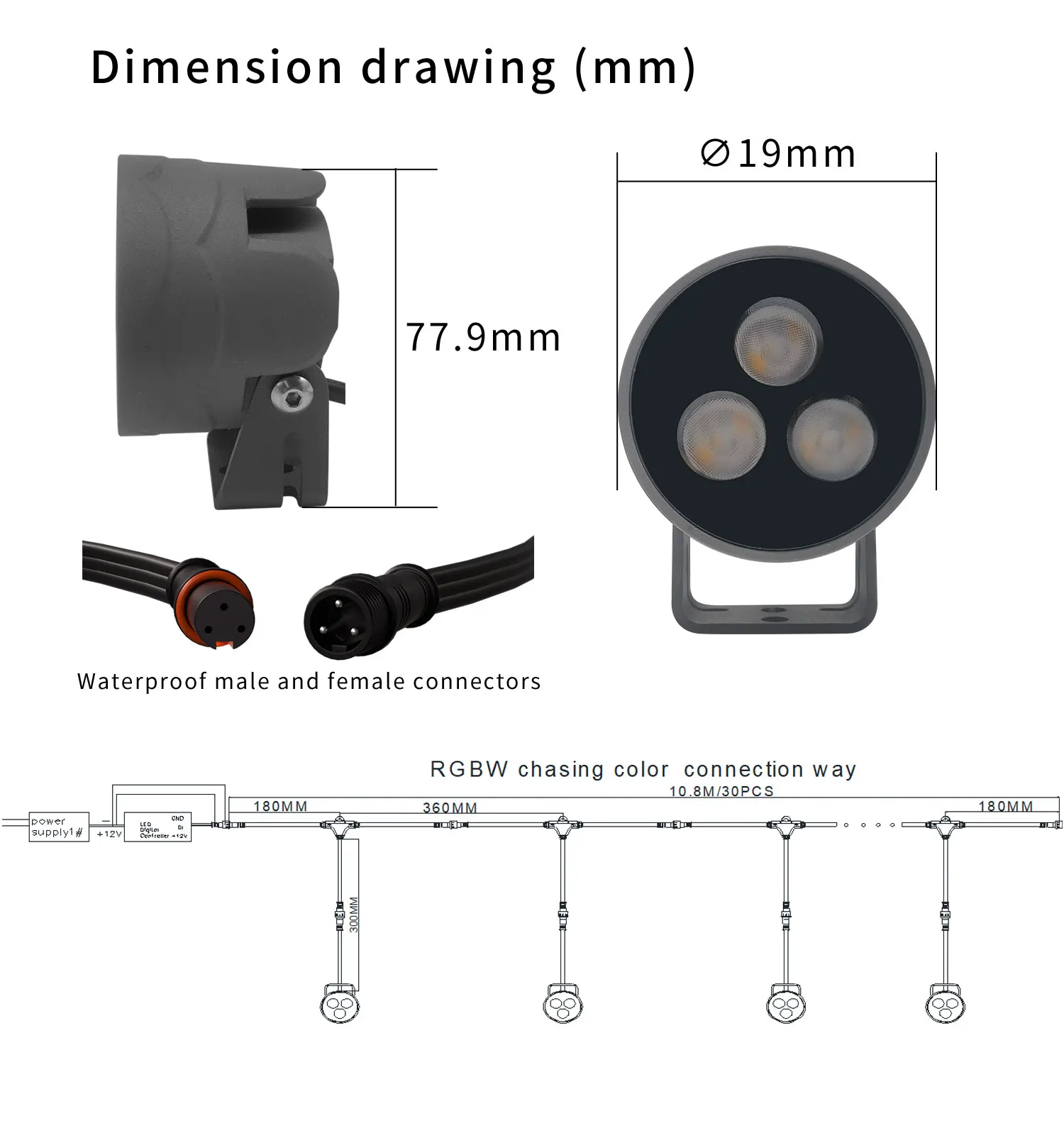Gouly LED Garden Spotlights - Modern, Waterproof, and Smart