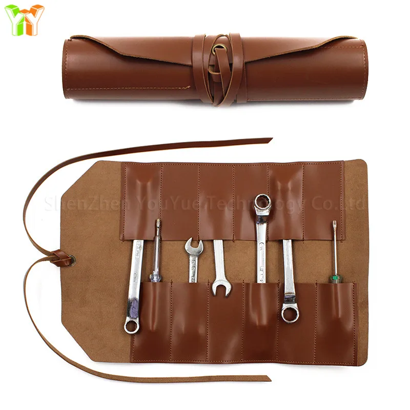 Factory Custom Camping Tool Bag Faux Leather Personalized Pu Leather ...