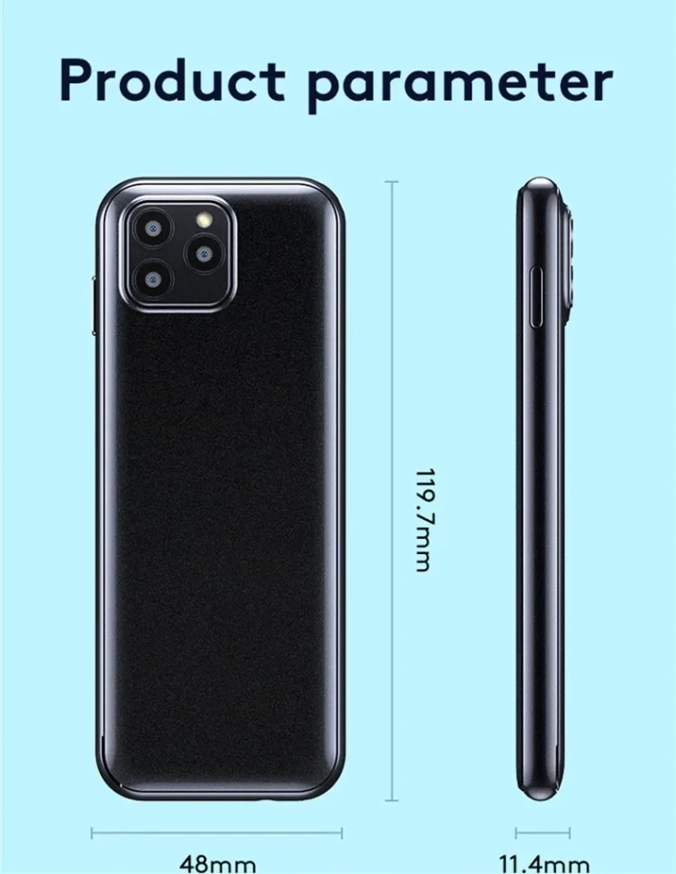 V8 Mini Mobile Phone - Dual SIM, 1000mah Battery, MTK6261D