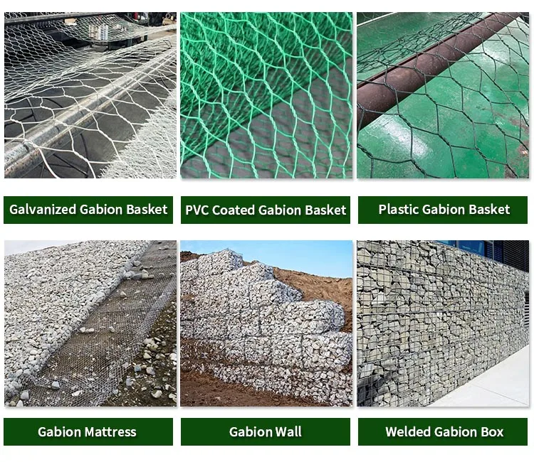 Shengsen Factory Hexagonal Gabion Basket Gavion Wire Mesh Pvc Coated ...