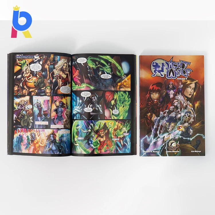 Customized Premium Manga Softcover Books Full Color Comic Printed on ...