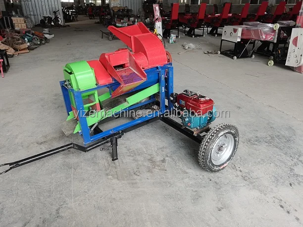 Millet Corn Soybean Sorghum Sheller Thresher Machine Maize Shelling Peeling Threshing Machine ...