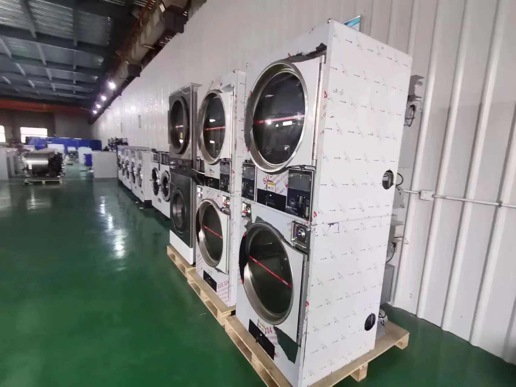 16kg Industrial Stack Dryer Machine Gas Heating Dryer Machine For ...