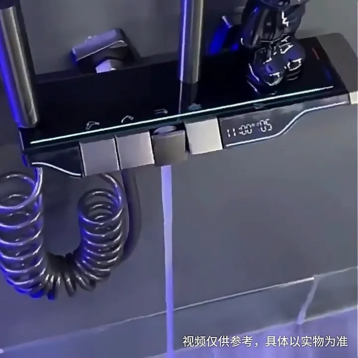 Modern Digital Cold And Hot Water Brass Luxury Rain Mixer System Piano ...