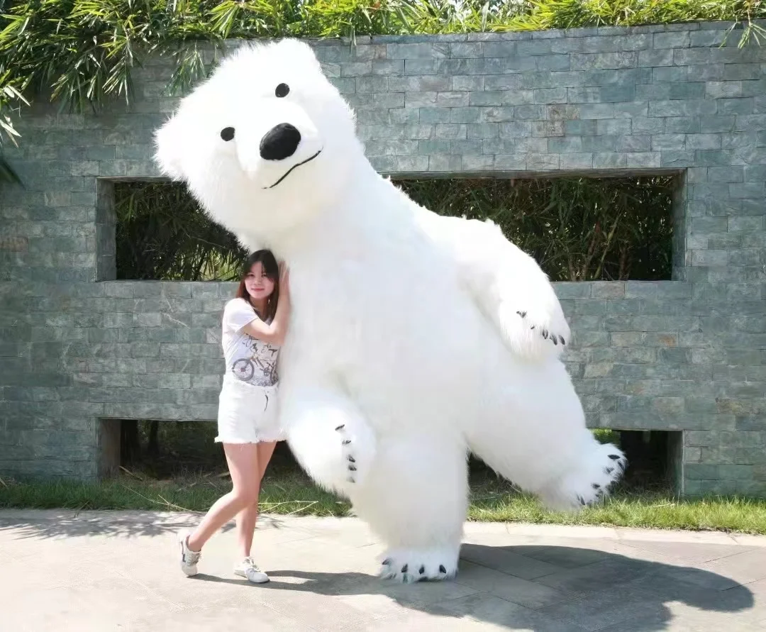 1.8m-3m PVC Teddy Bear Mascot Costume Inflatable Cartoon Toy Style