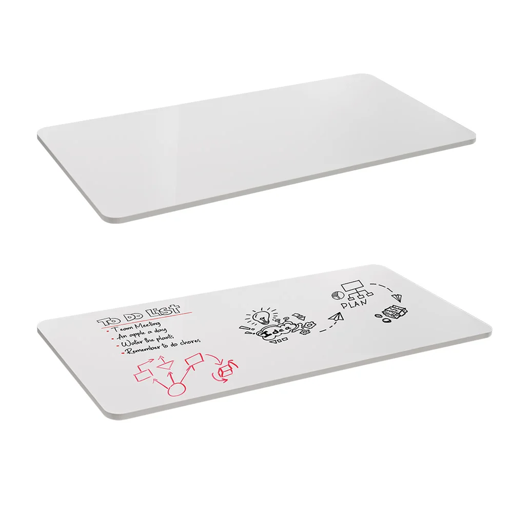 White Home Office School Melamine Curved-edge Smooth Surface Dry Erase ...