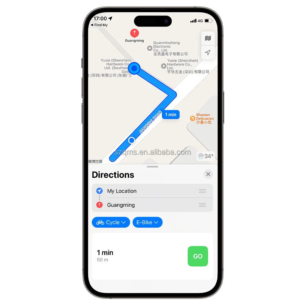 Long Battery Life Mini Gps Tracker Smart Air Tag Find My Key ...