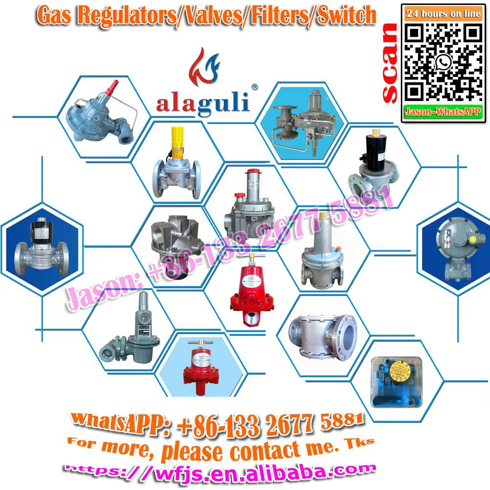 1 Inch Fuel Gas Pressure Reducing Regulator Valve NPT Standard