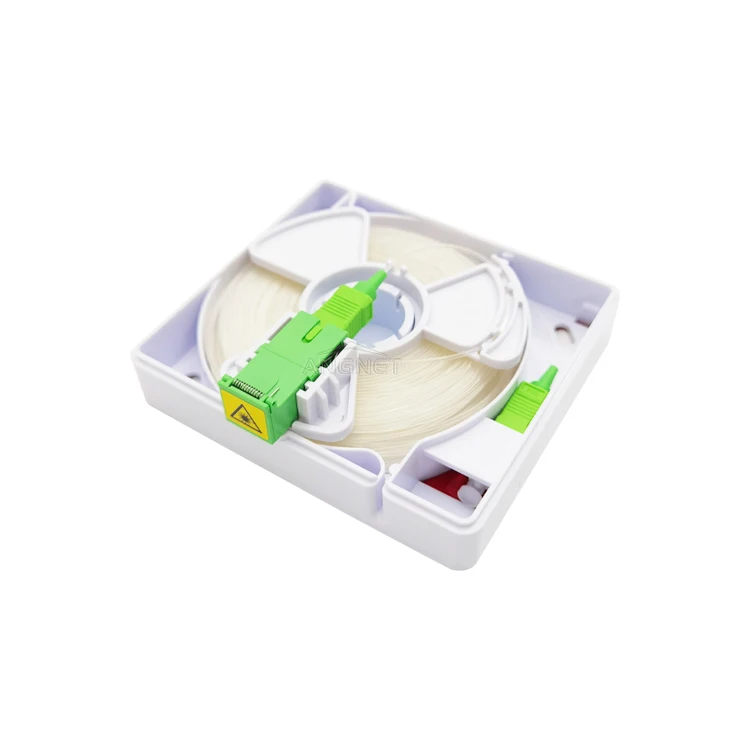 Mini Size 1 Port Fiber Termination Box Invisible 0.9mm Fiber Cable SC ...