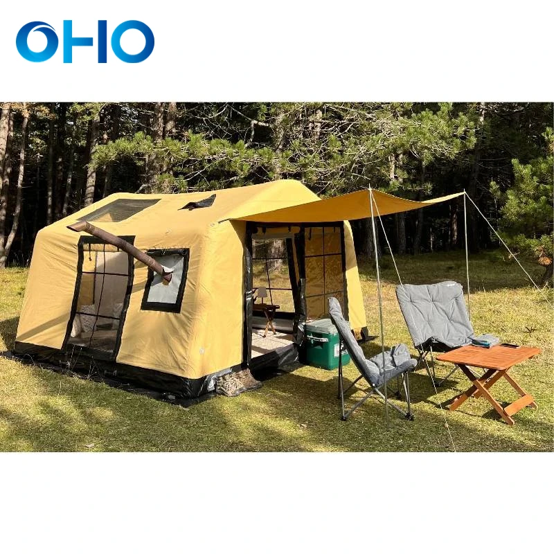 OHO 4 8 10 Person Inflatable Family Camping Tents - Durable & Waterproof