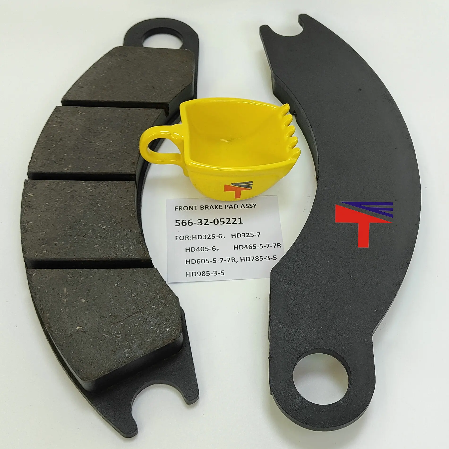 Front Brake Pad Assy 566-32-05221 For Dump Truck Hd325-6 Hd325-7 Hd405 ...