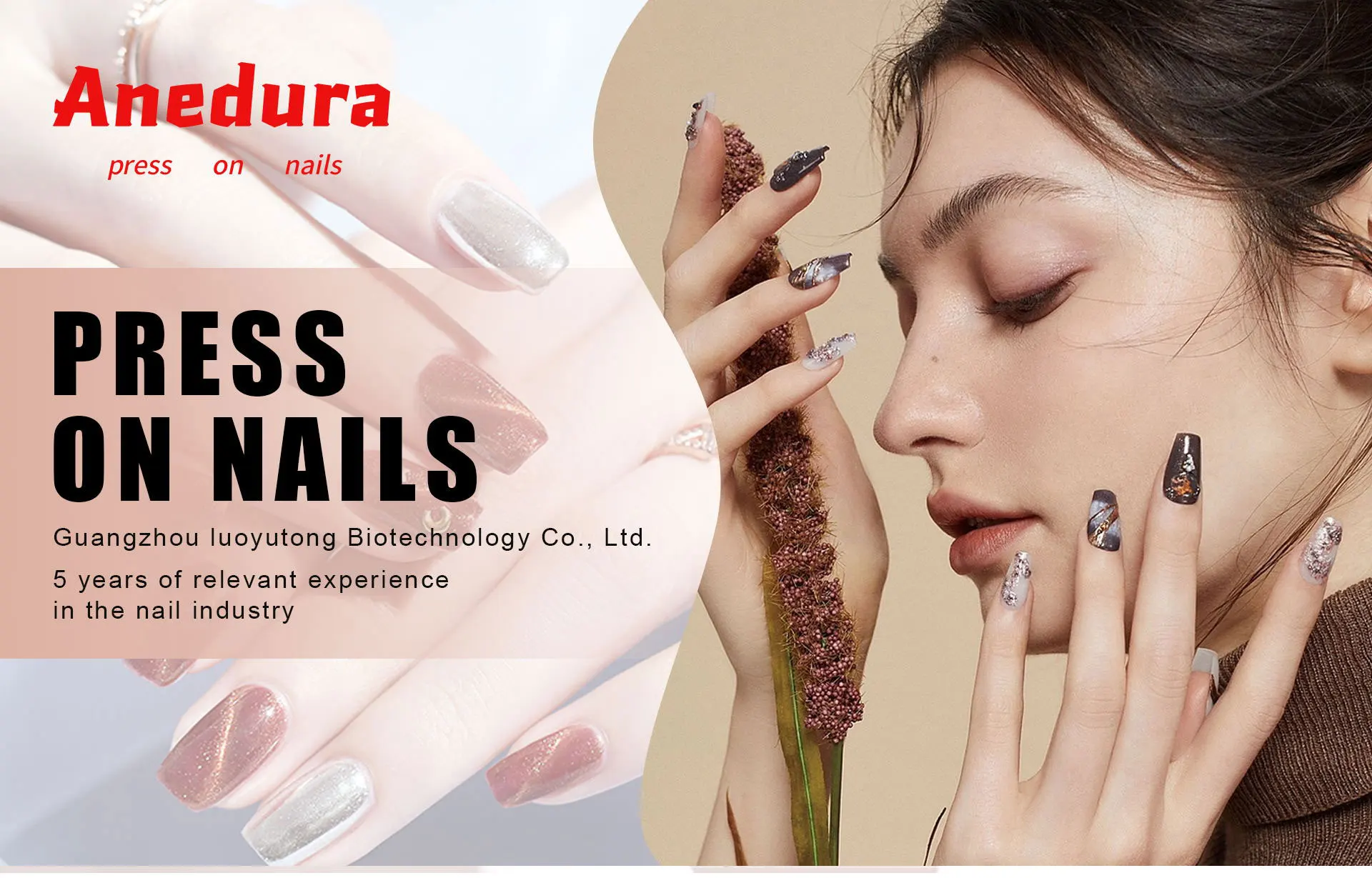 Guangzhou Artificial Nails Girls Artificial Design Nails Handmade Press ...