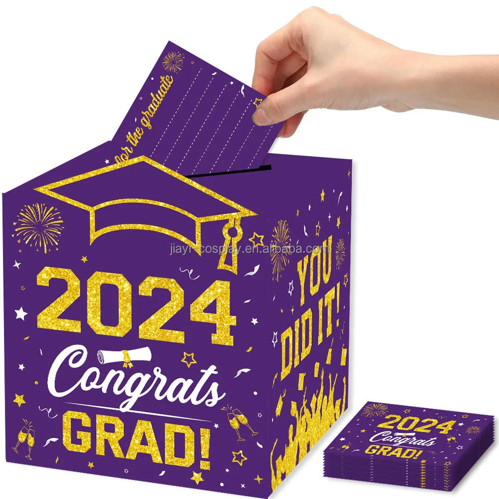 Graduation Money Box For Cash Gift Pull Surprise Money Gift Box Black ...