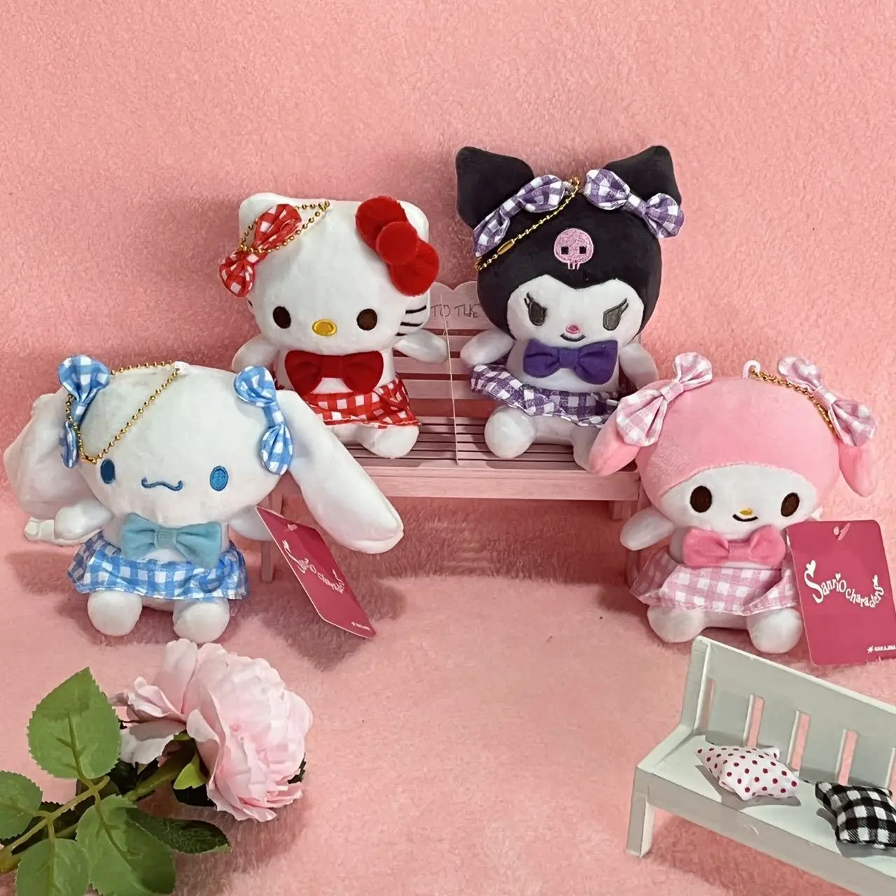 Wholesale Cute Anime Kuromi Plush Toy Keychain Custom Stuffed Kuromi ...