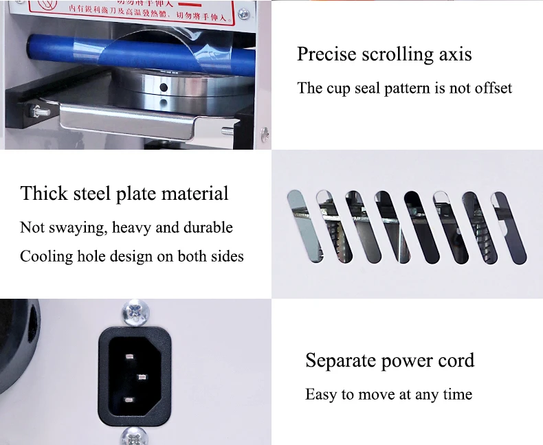 Manual Sealer Machine for Plastic Yogurt Pots Cup Sealing Machine