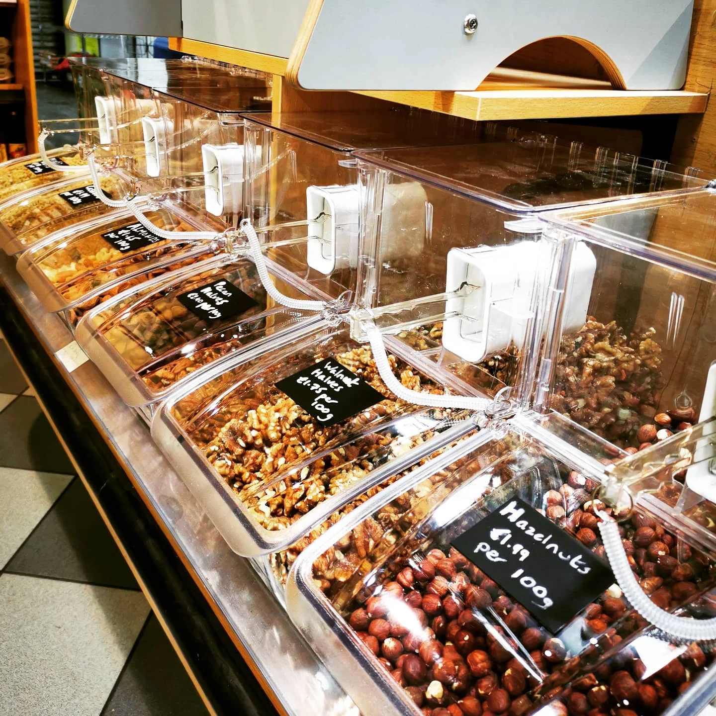 ECOBOX Grain Nuts Container With Scoop Storage Scoop Bin Clear Bulk ...