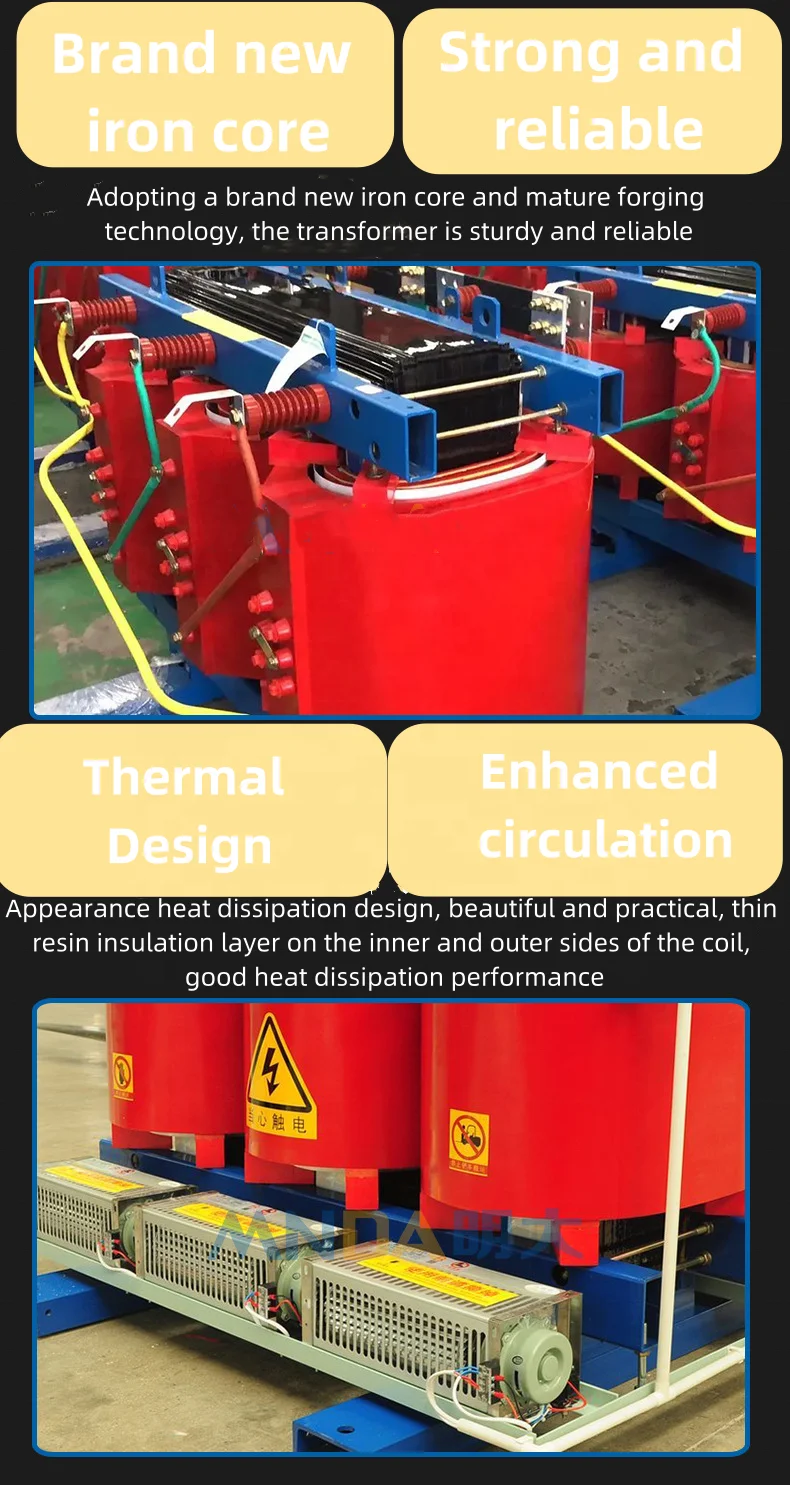 600kva Ac Power Dry-type Transformer Industrial 35kv & 10kv Three-phase ...