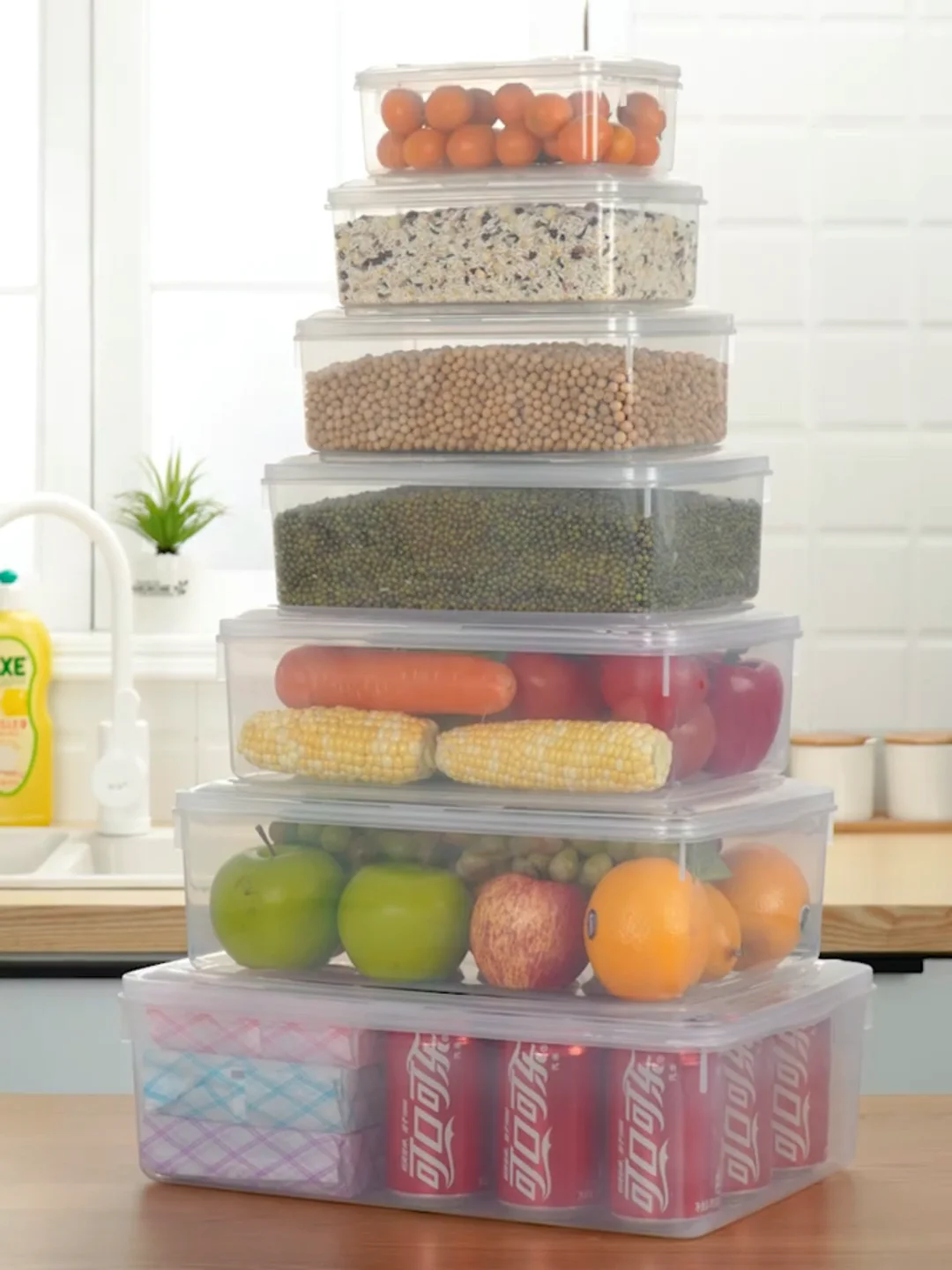 Food Grade Wholesale Clear Plastic Food Container With Lid - Buy ...