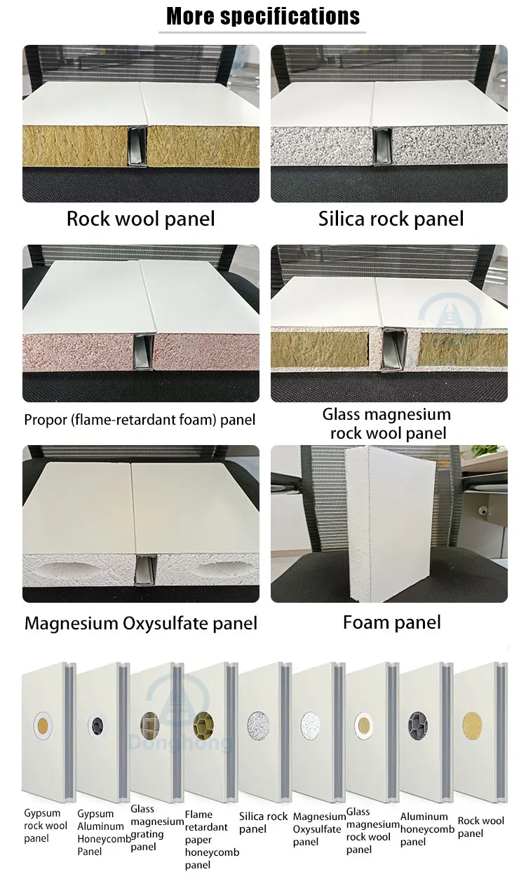 Professional Modular Cleanroom Panel Rockwool Purification Board Rock ...