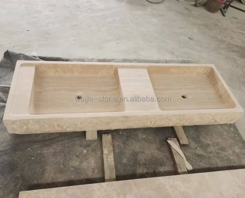 Light Travertine Blocks Beige Travertine Blocks for Bathroom Kitchen ...