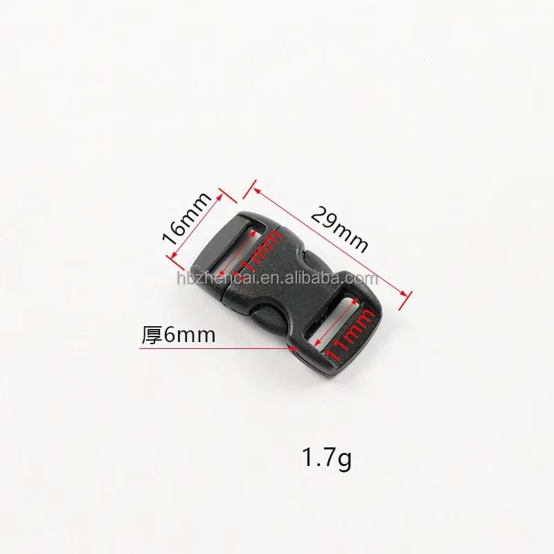 10mm Small Black Plastic Clip Buckle Recycled Strap Belt with Printed ...