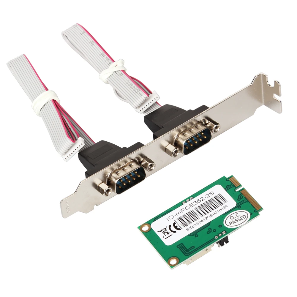 Mini Pcie 2 Ports Rs422 Rs485 Db9 Com Half Size Mini Pci Express Serial ...