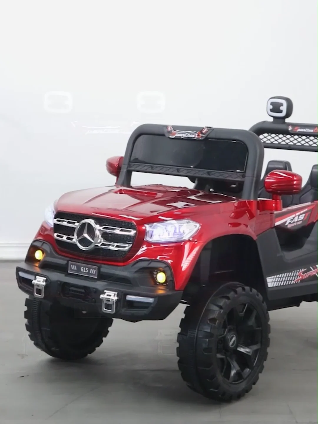 Four Drive 12v 7a Battery 2 Seats Electric Car Kids Off Road Children ...