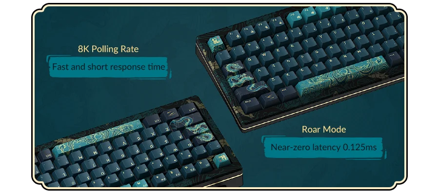Akko Mod007v3 He Year Of Dragon 75% Mechanical Keyboard Rgb Backlit ...