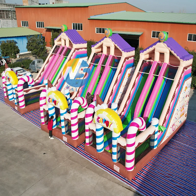 Pink Inflatable Candy Slides - Perfect for Birthday Parties